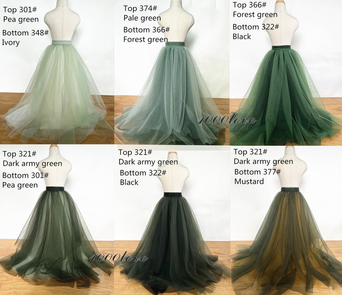Mixture Color Tulle Skirt ,mix With 3 Color,custom Any Color, Adult ...
