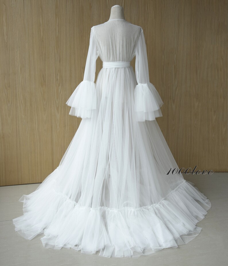 Custom Sheer Tulle Dress Formal Evening Dresseslong Sleeves | Etsy