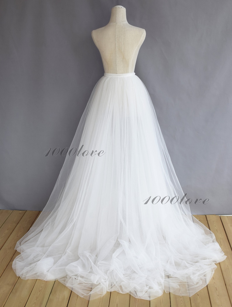 Detachable Overskirt, One Layer Two Layer or Three Layer ,ivory Softest ...