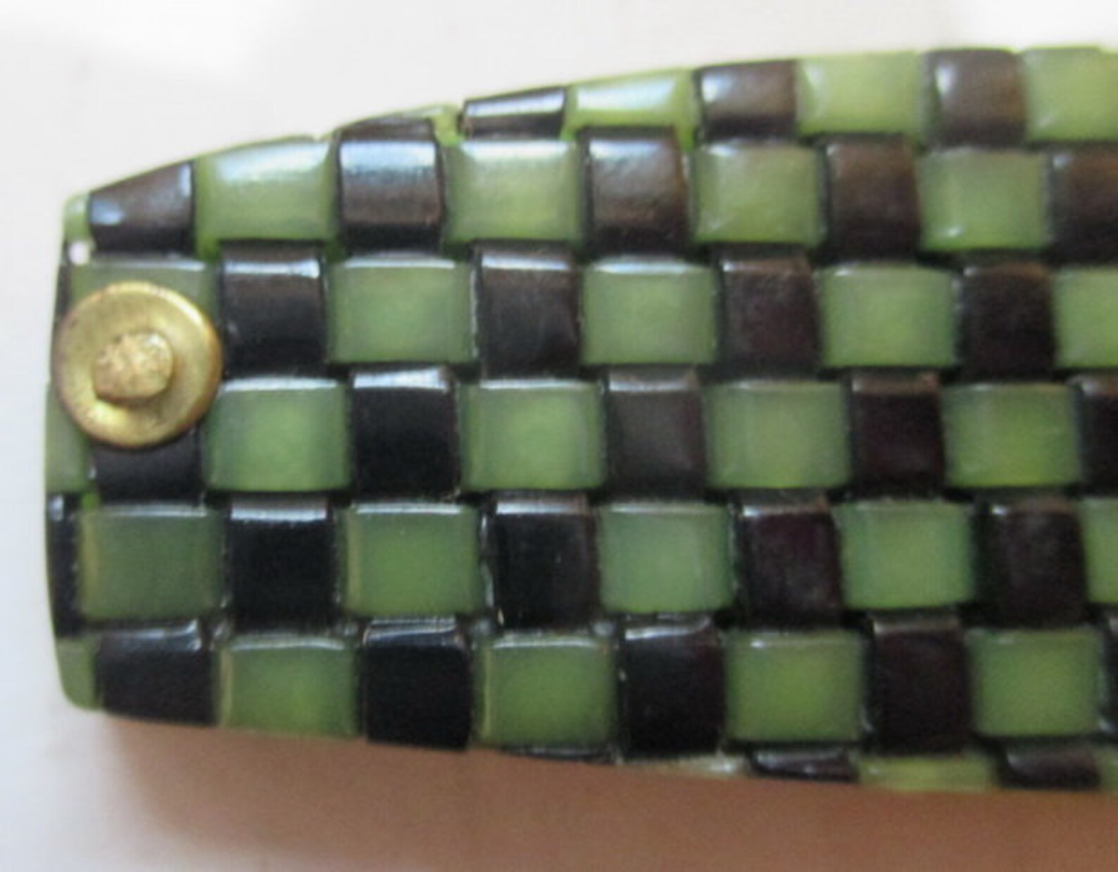 Antique Art Deco Folding Pocket Comb Celluloid Checker Board Decoration ...