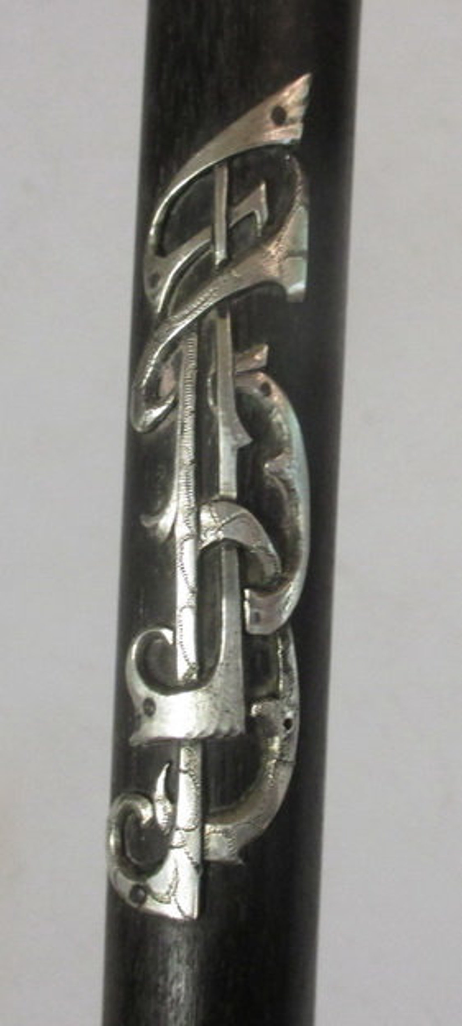 Antique Cane Walking Stick With Ball in Bone and Compass - Etsy