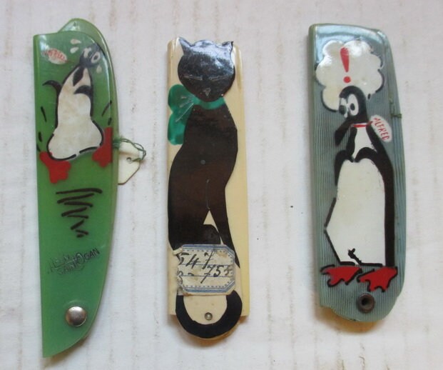 Antique Art Deco Folding Pocket Combs Celluloid Pinguins - Etsy