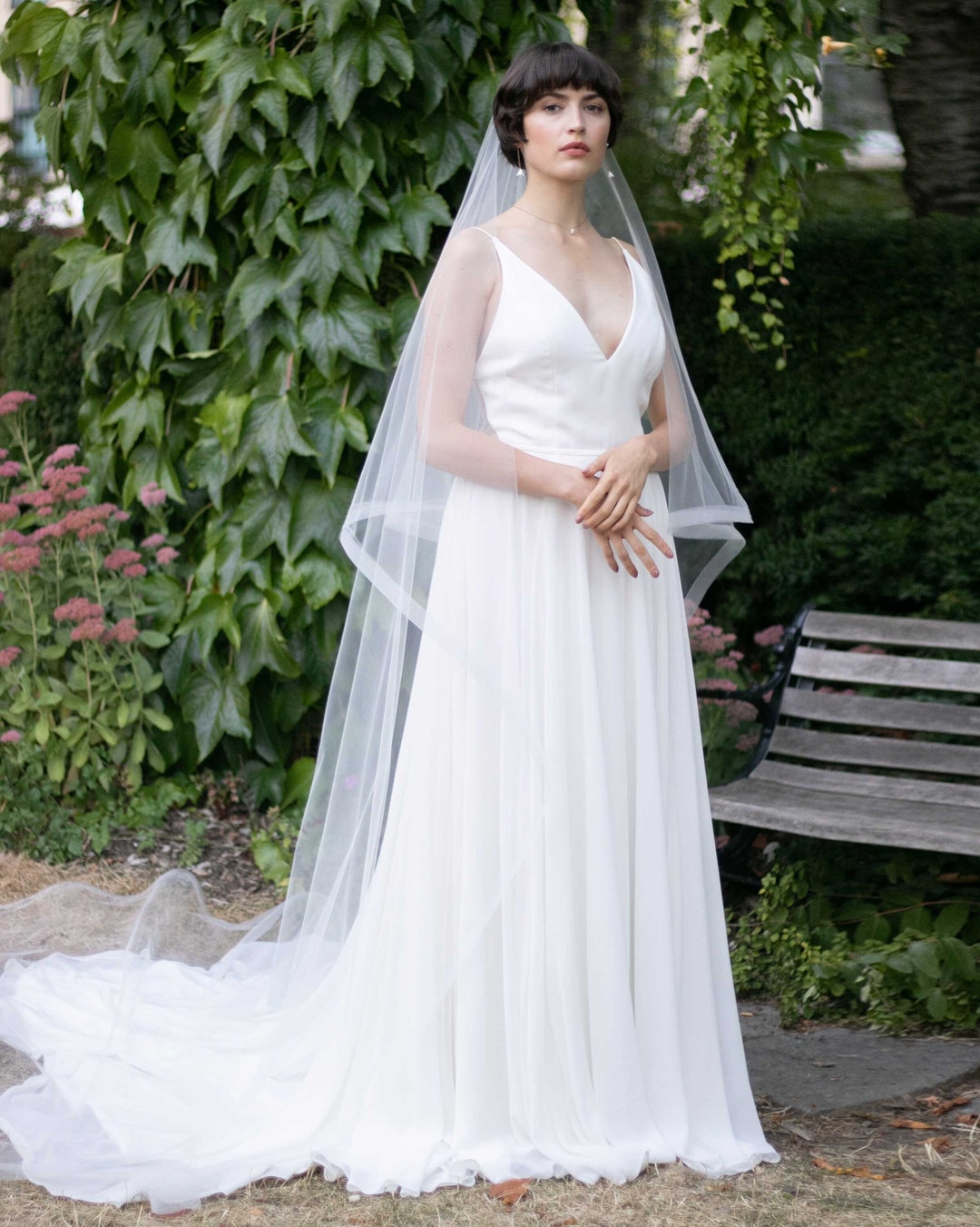 Zahra Horsehair Veil Cathedral Drop Veil Made to Order - Etsy