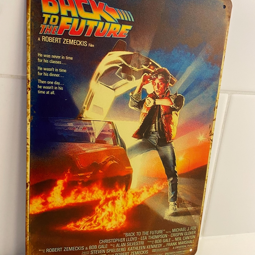Movie Poster Tin Sign Back to the Future Movie Poster Vintage Style Bar ...