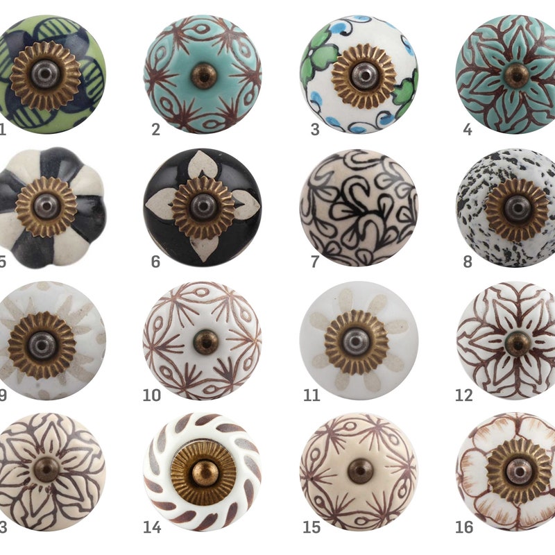 Hand Painted Knobs - Etsy