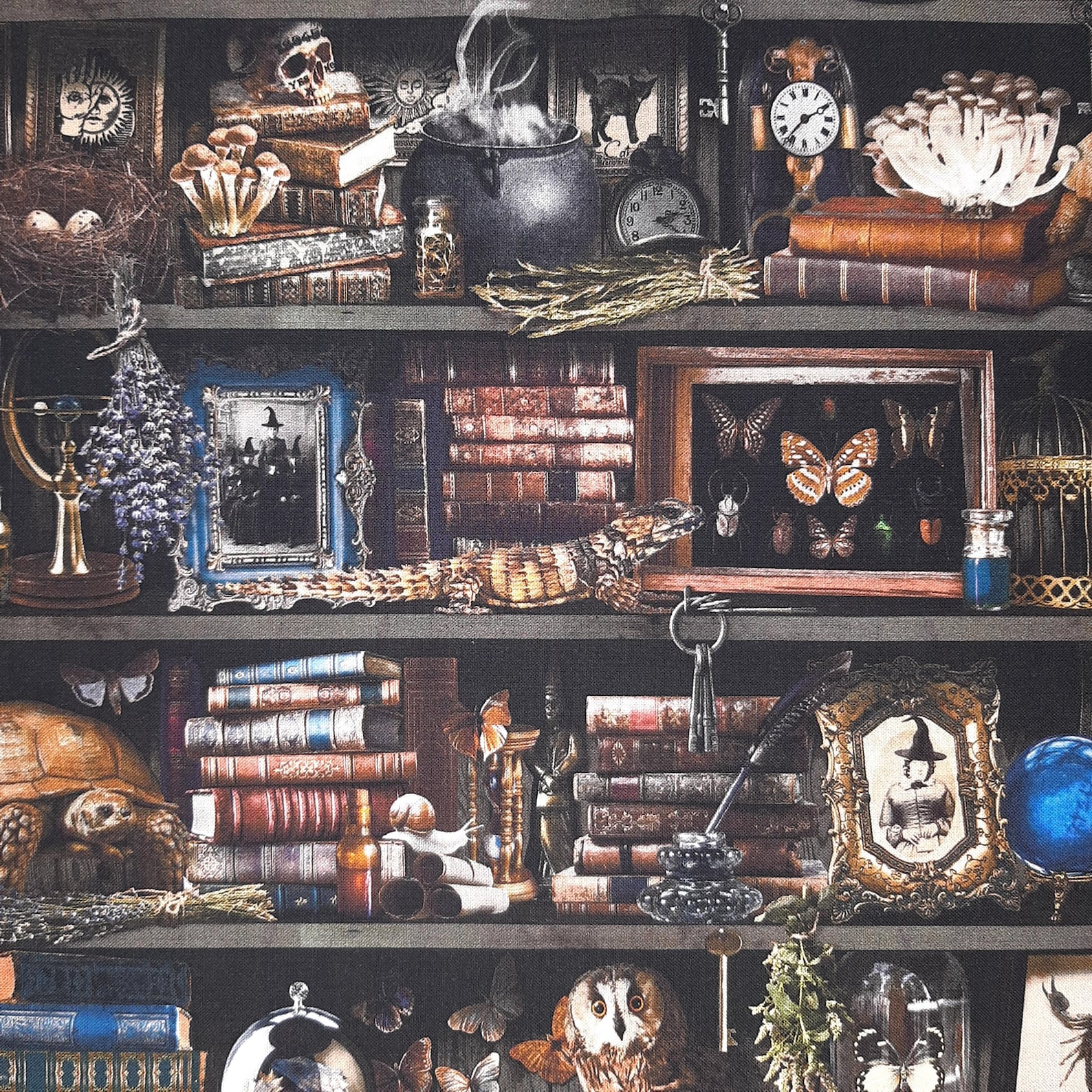 Occult Bookshelf Made to Order Project Bag - 1-2 Skein or 5-7 Skein ...