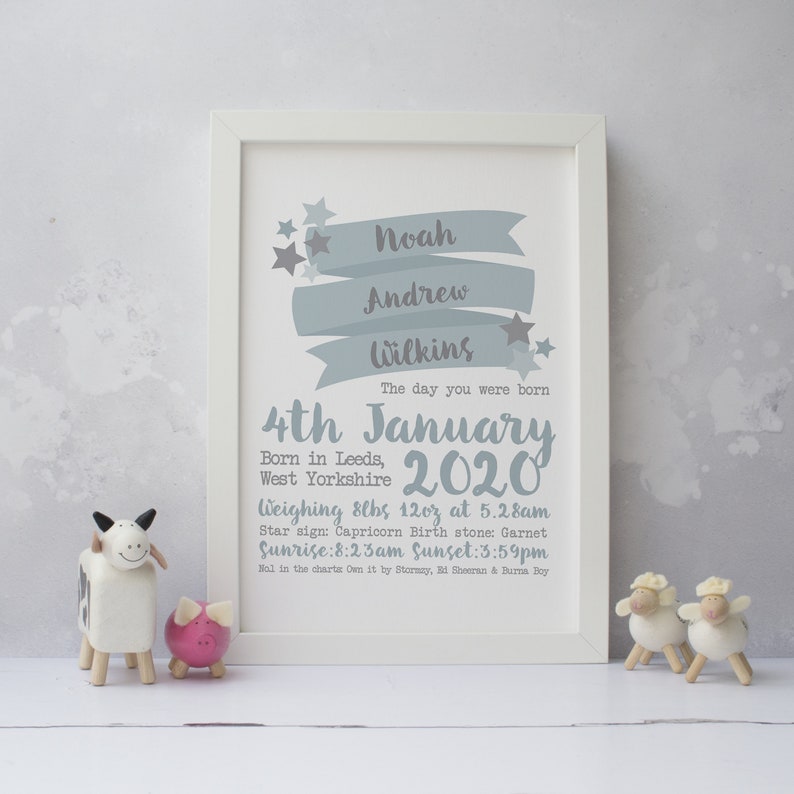 Personalised New Baby Boy Gift On The Day You Were Born Etsy personalised-new-baby-boy-gift-on-the-day-you-were-born-etsy