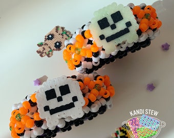 Cherry Milk 3D Kandi Cuff With Charm 30 Bead Length - Etsy