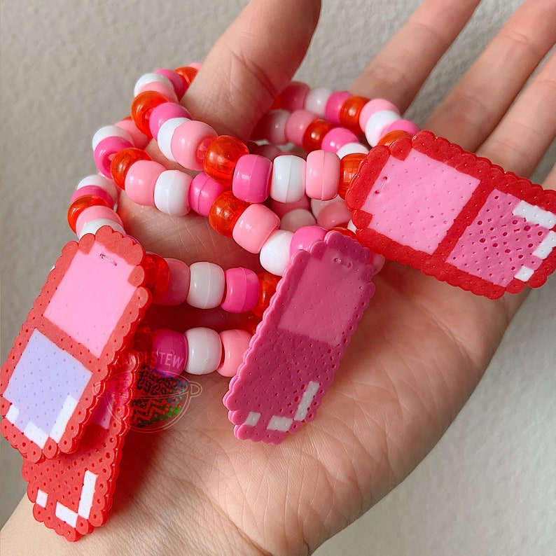 Sugar Pill Kandi Bracelet Attached Sugar Pill Perler | Etsy