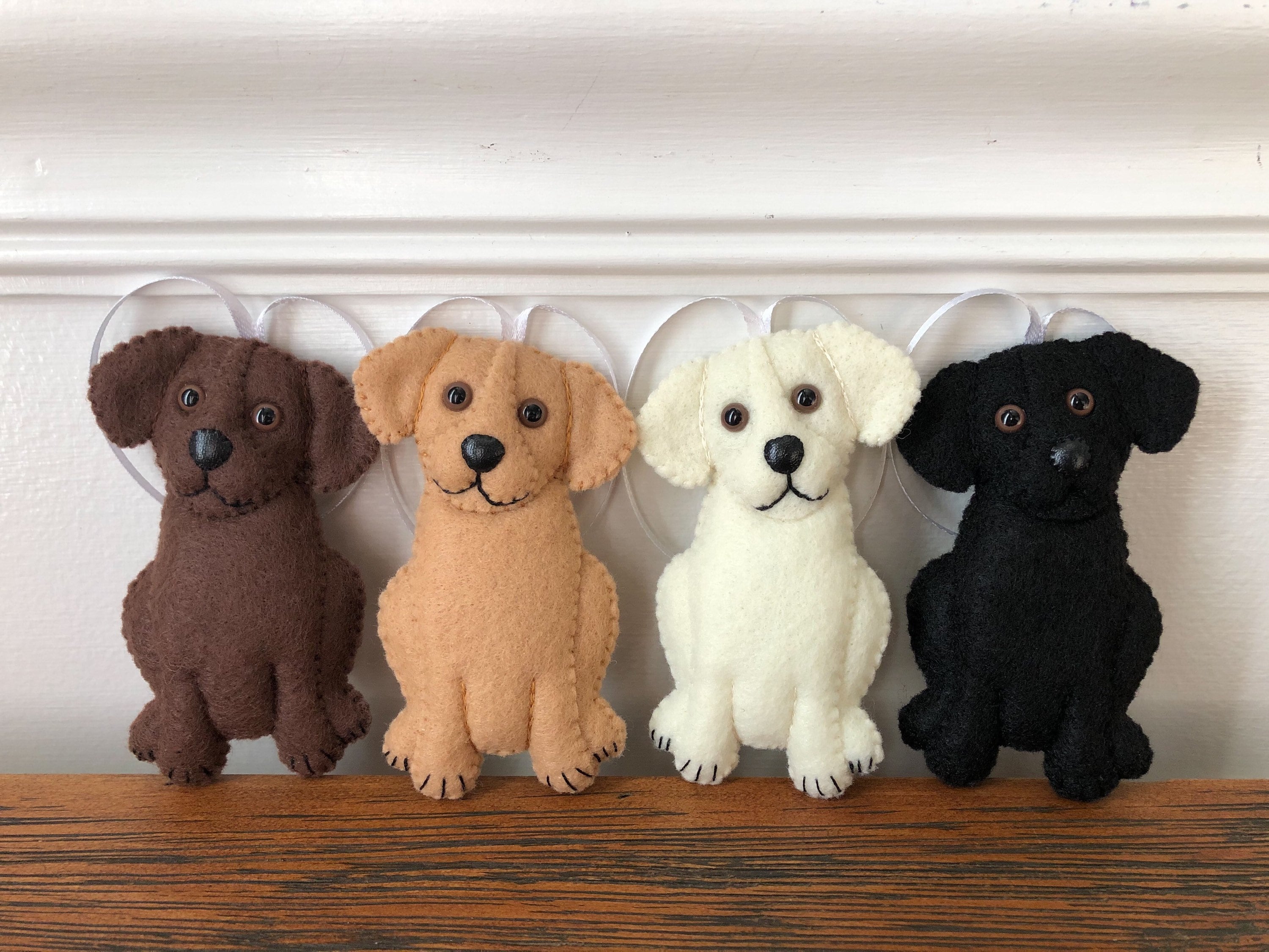 Labrador Retriever Puppy Ornament Lab Felt Ornament Black Lab | Etsy