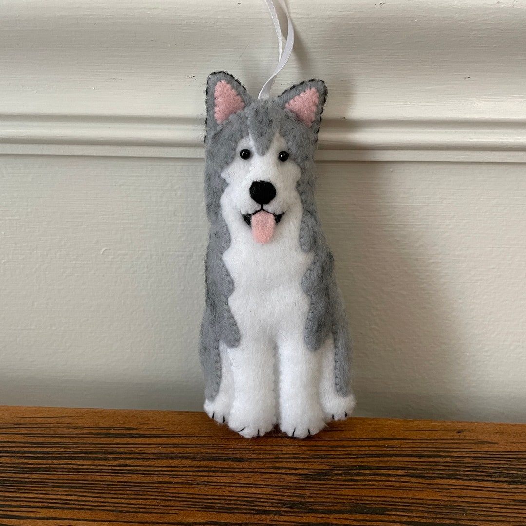 Husky Felt Ornament Siberian Husky Alaskan Malamute American Eskimo ...