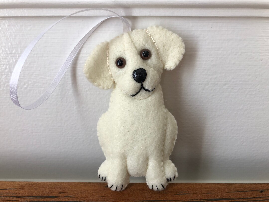 Felt Labrador Puppy Ornament: Handmade Lab Dog Christmas Decoration - Etsy
