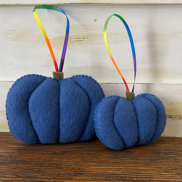 Blue Pumpkin Decor - Etsy