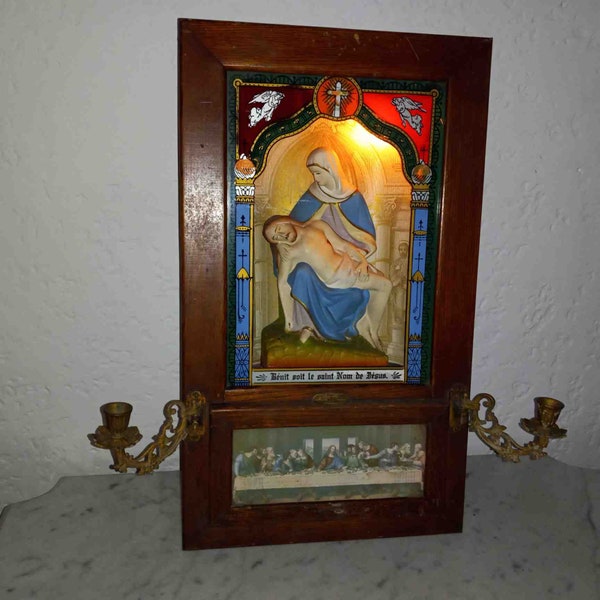 Antique Religious Shadow Box - Etsy