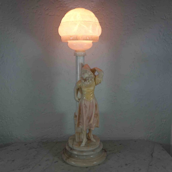 Pink Alabaster Lamp - Etsy