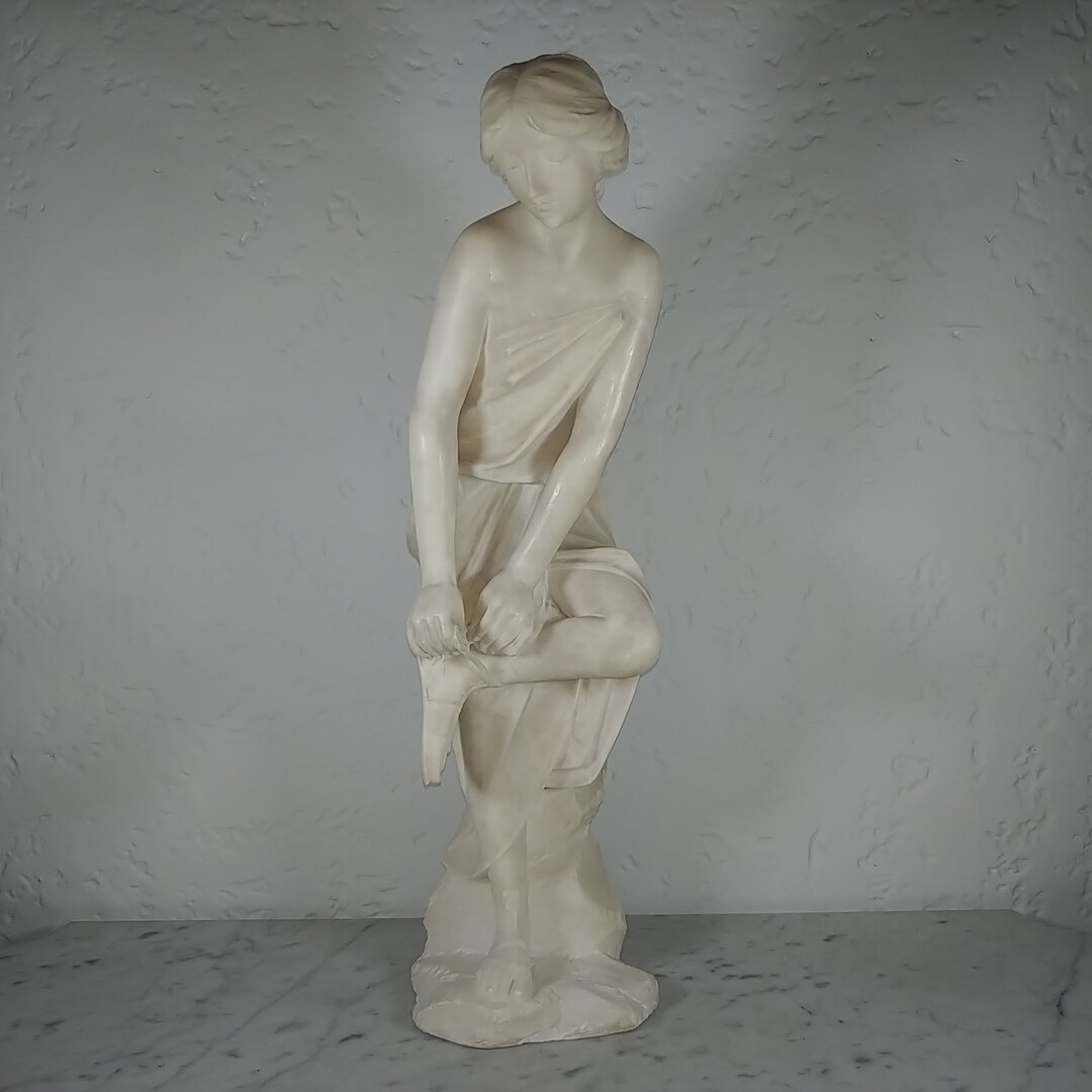 Antique 23 Inches Italian Marble Alabaster Neoclassical Greco Roman ...