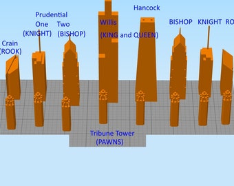 Chess Set Chicago - Etsy