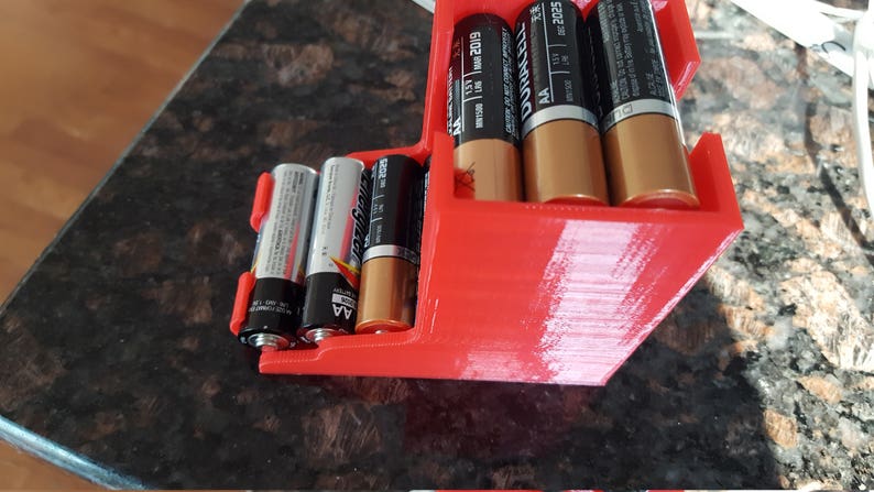 AA Battery Organizer Dispenser // Holder Storage of Batteries - Etsy