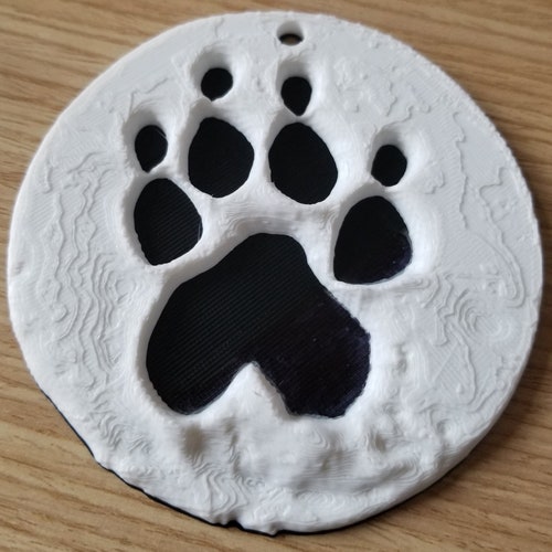 Pet Paw Print 3D Printed Reproduction // Keepsake // Dog or - Etsy