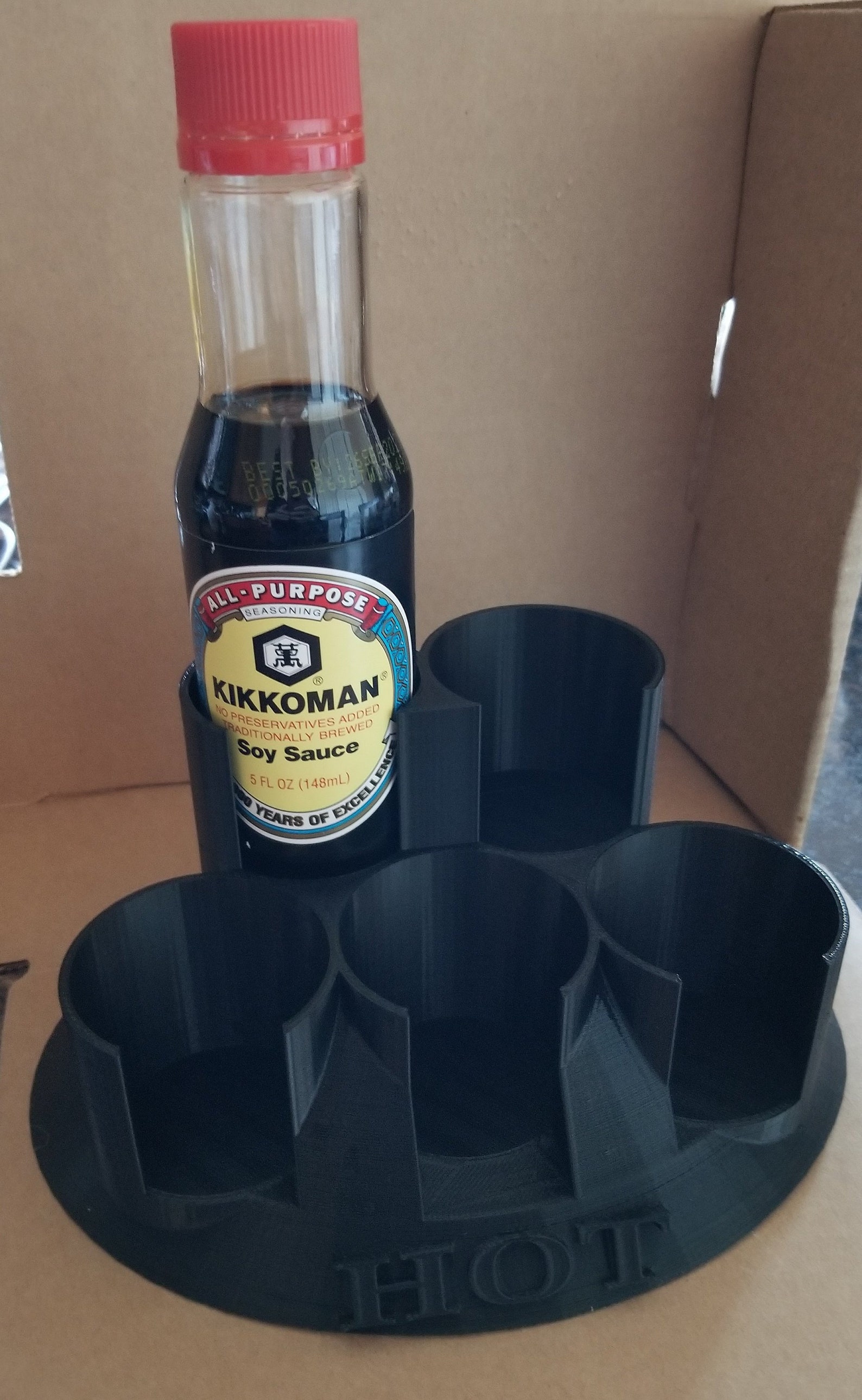 HOT Sauce Bottle Holder With "hot" Printed on Front // Kitchen ...