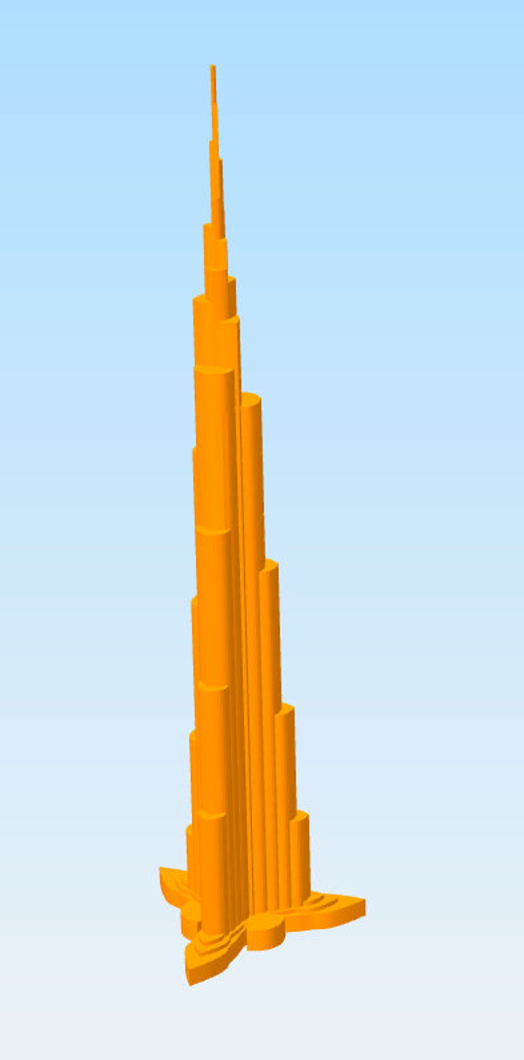 World's Tallest Building - Burj Khalifa - 3D Printed Building - Etsy