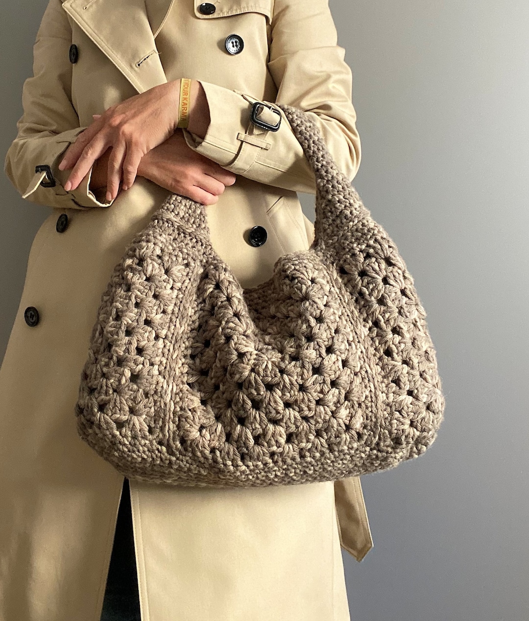 CROCHET PATTERN SAHARA Crochet Bag Pattern Wool Bag Purse Woman Bag ...