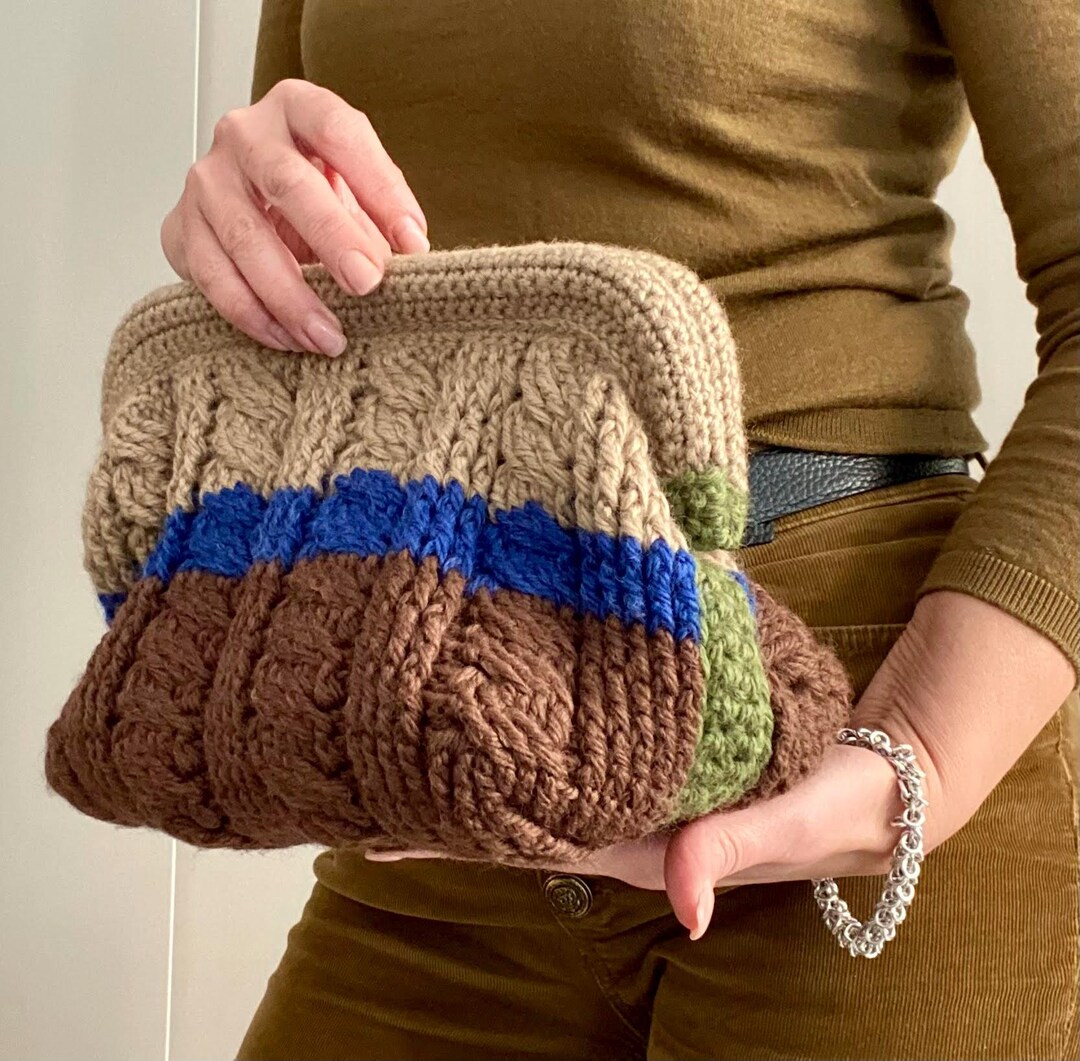 SAMPLE SALE VENUS Clic Clac Bag Crochet Bag Pattern Wool Bag Crochet ...