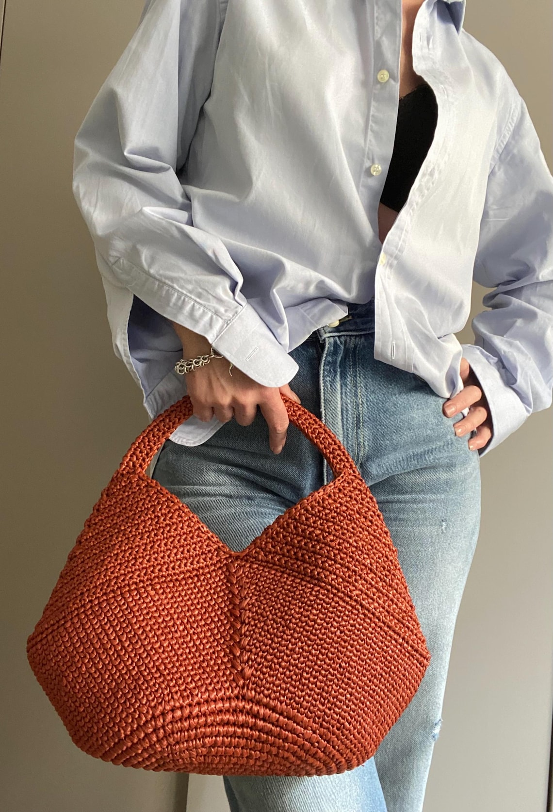 CROCHET PATTERN MAGNOLIA Bag Crochet Bag Pattern Wool Bag Crochet Purse ...