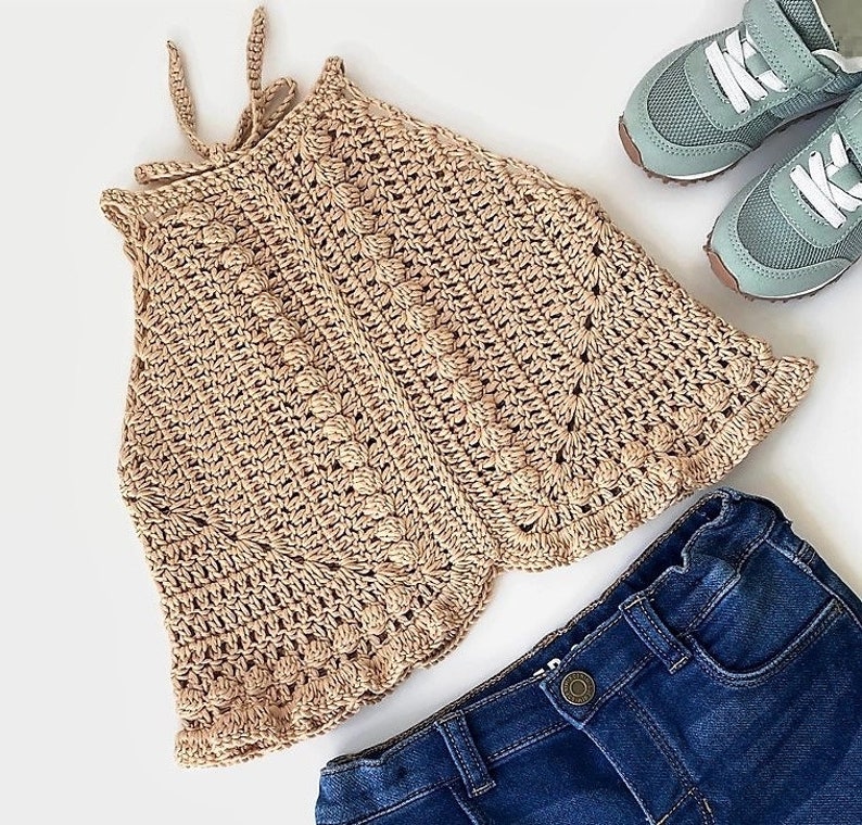 CROCHET PATTERN Liv Granny Square Top Child Crochet Baby - Etsy