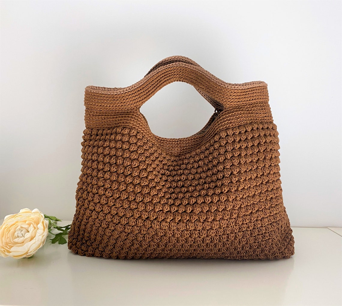 4 CROCHET PATTERNS Crochet Bag Pattern Tote Pattern Crochet Purse Woman ...