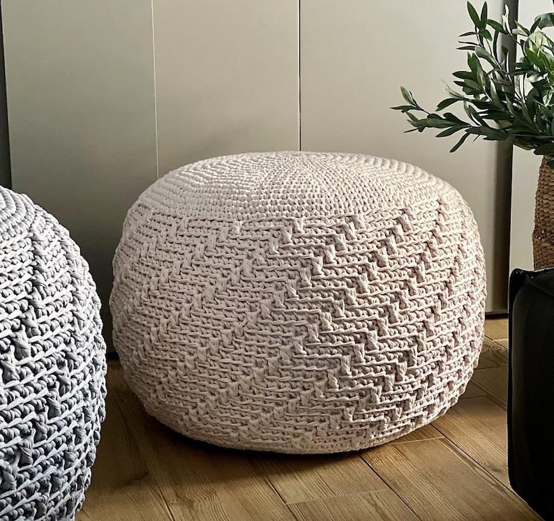 CROCHET PATTERN Lars Pouf Video Tutorial Diy Crochet Pouf - Etsy