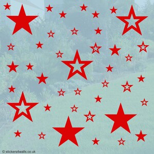 Reusable Star Window Stickers, Window Cling Decorations, Wedding ...
