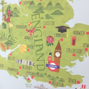 Reusable British Map Wall Sticker UK Map Fabric Wall Graphic - Etsy UK