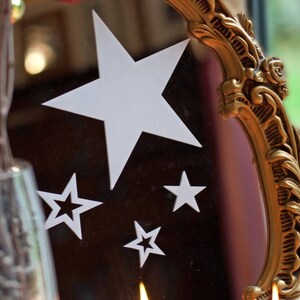 Reusable Star Window Stickers, Window Cling Decorations, Wedding ...