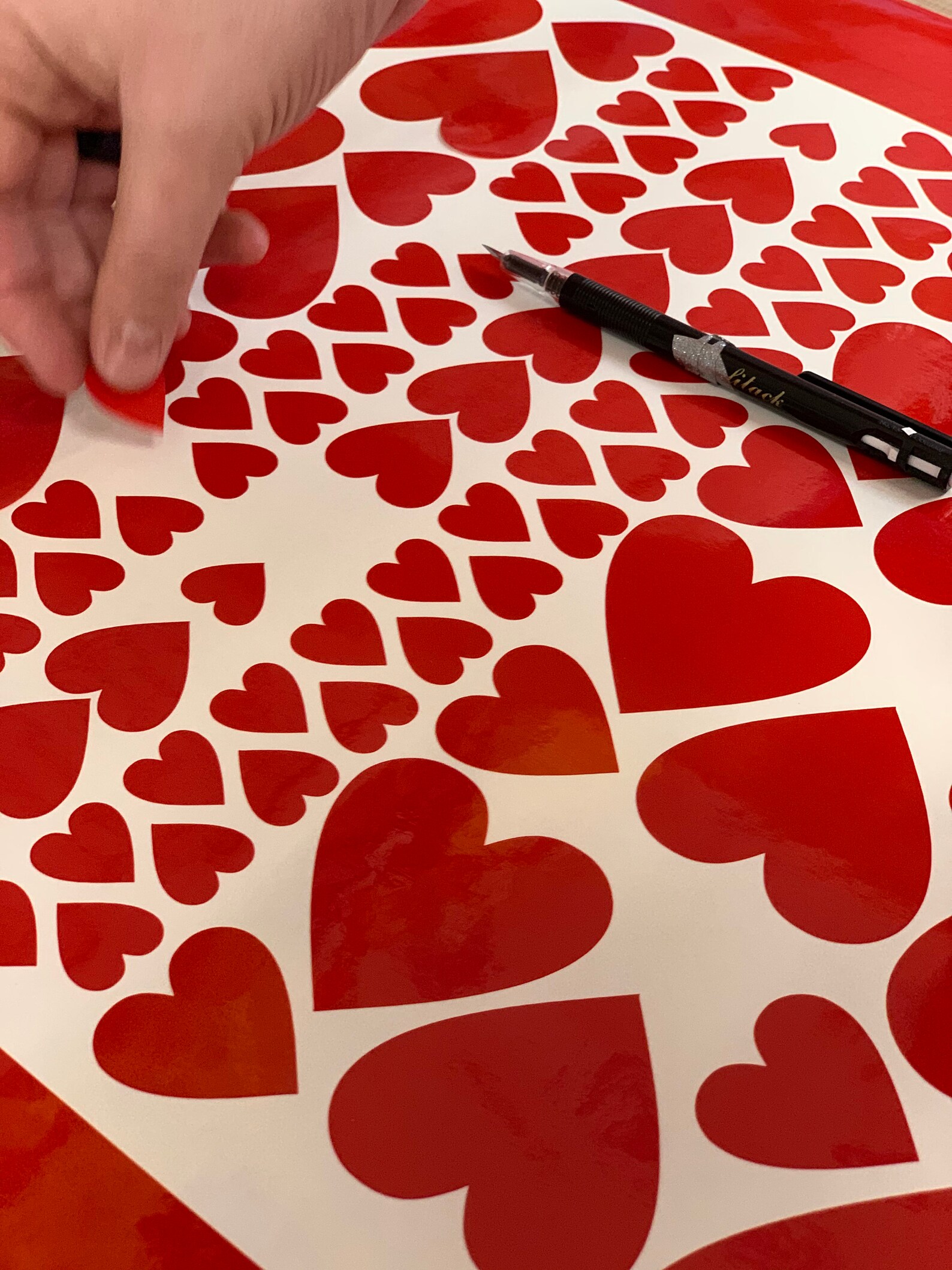 Reusable Heart Shaped Window Stickers White or Red Heart - Etsy UK