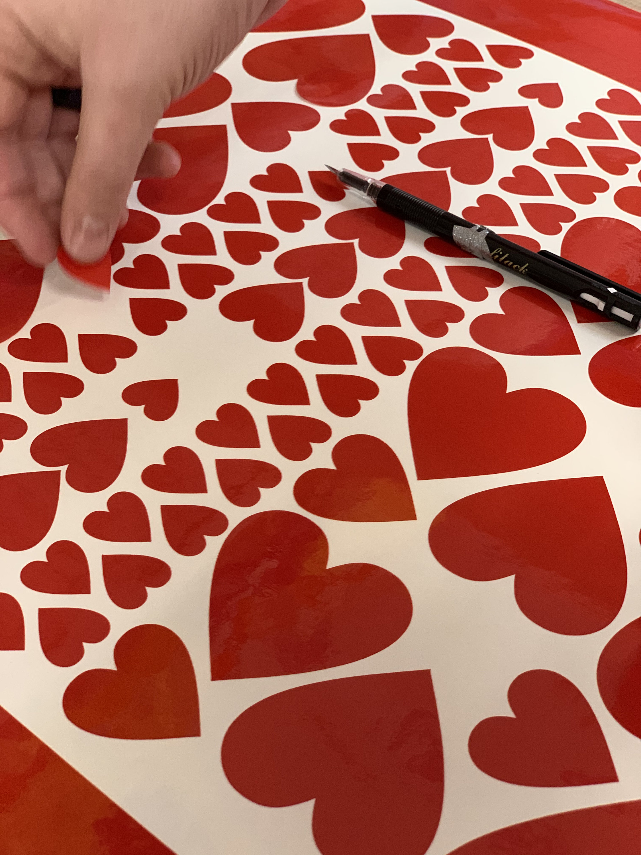 Reusable Heart Shaped Window Stickers White or Red Heart - Etsy UK