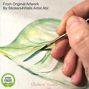 Reusable Cheese Plant Wall Sticker Original Watercolour Plant - Etsy UK