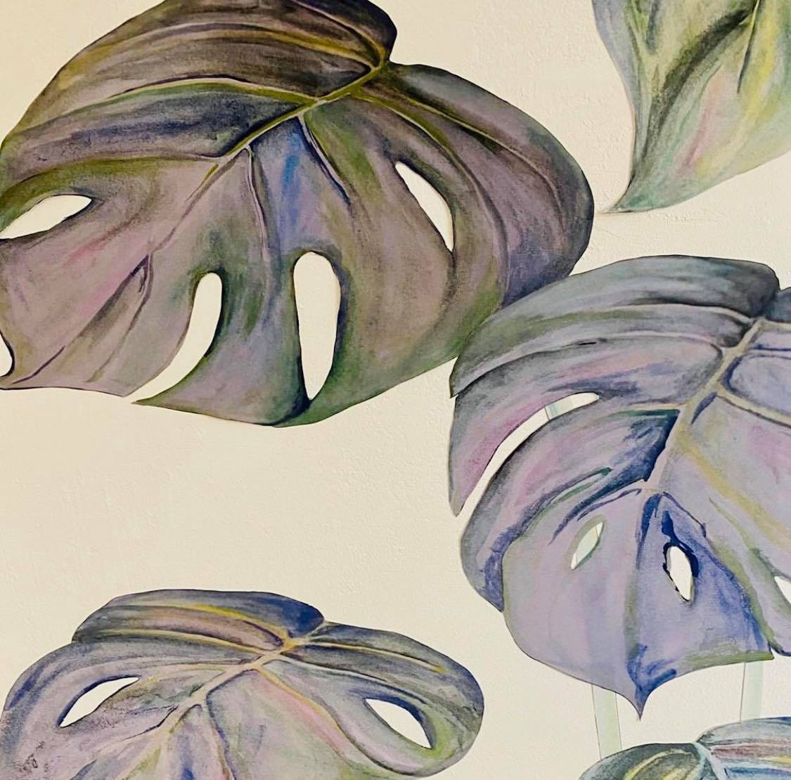 Reusable Cheese Plant Wall Sticker Original Watercolour Plant - Etsy UK