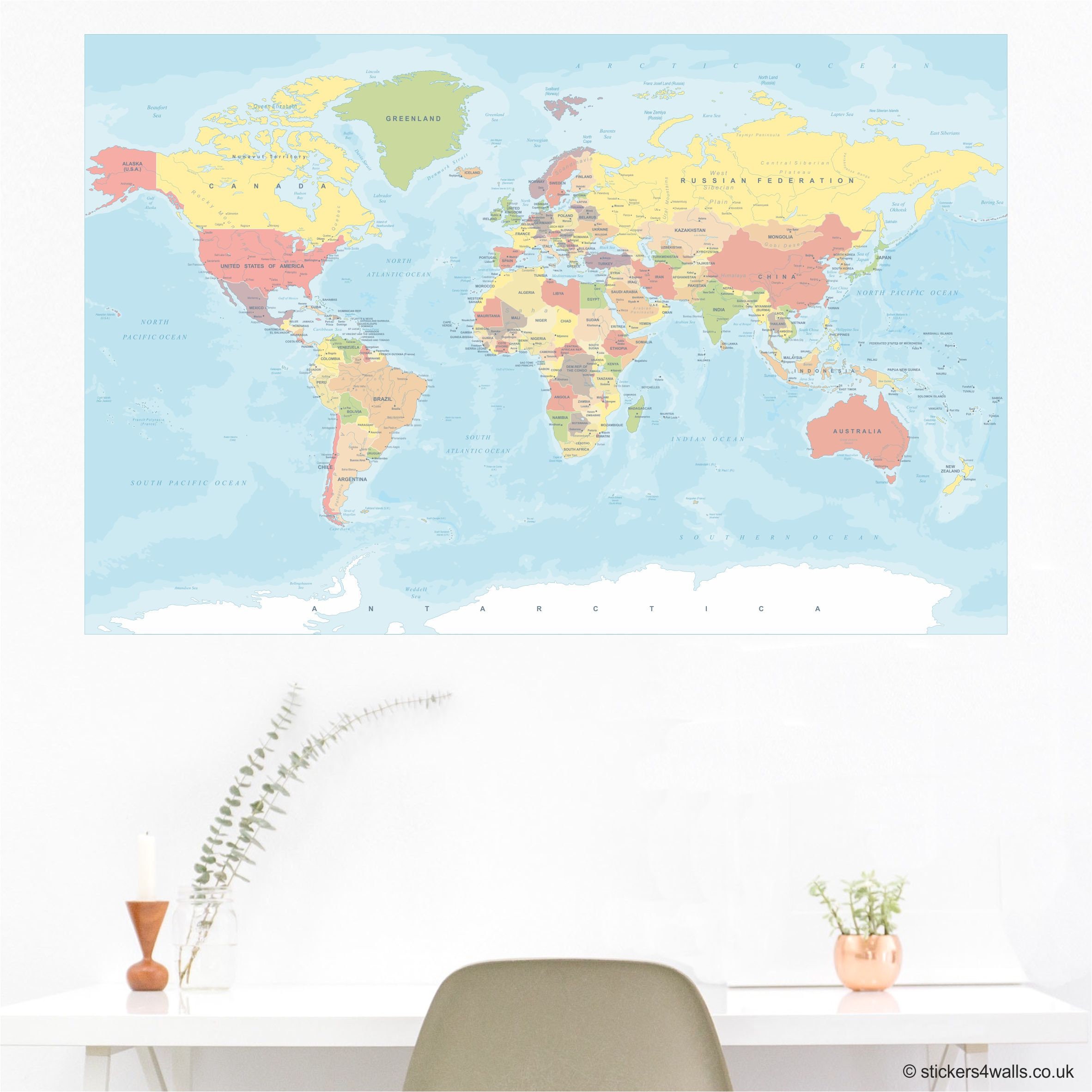 World Map Stickers - Etsy UK