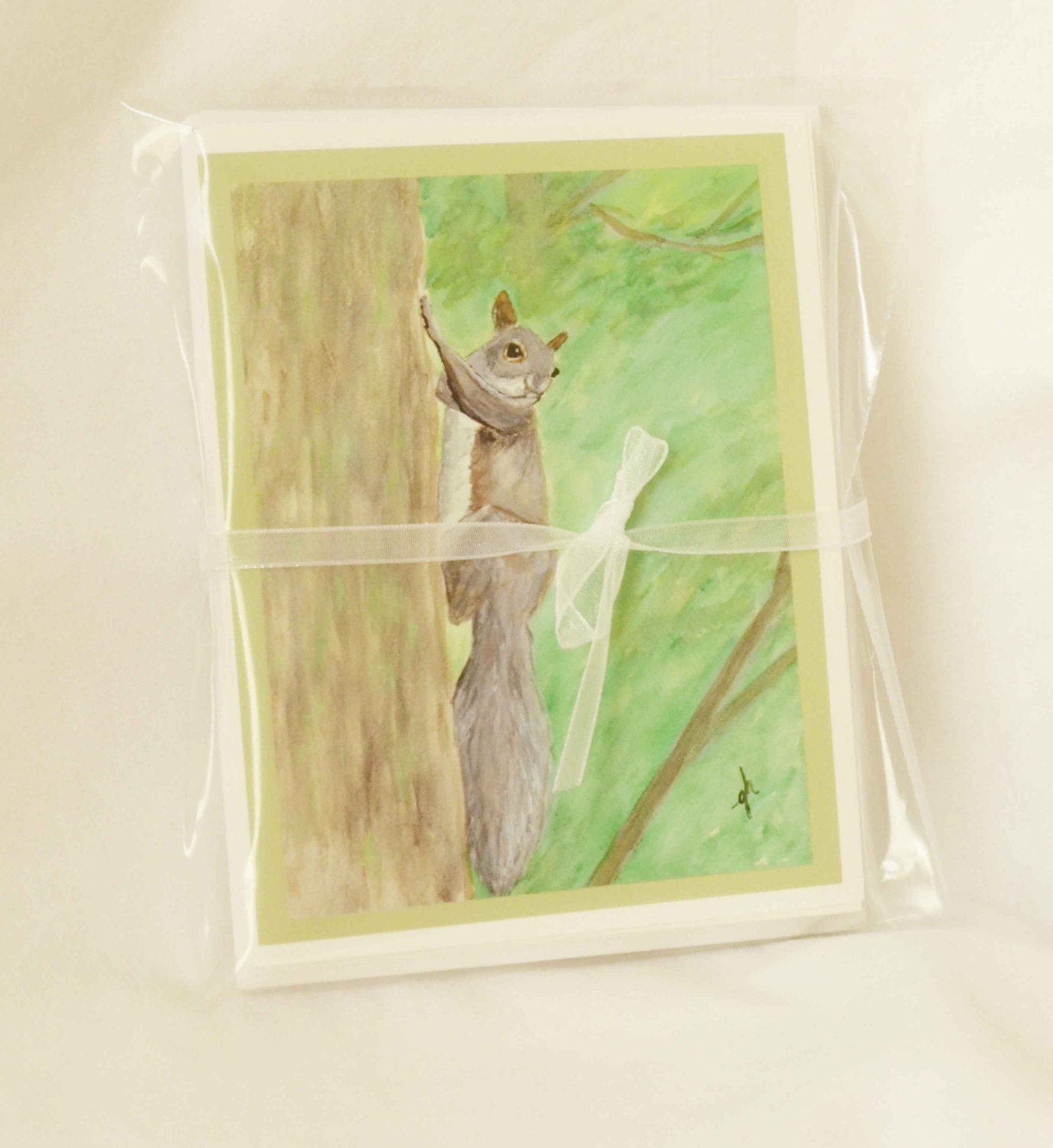 Original Art Blank Notecards Note Cards Squirrel Watercolor - Etsy