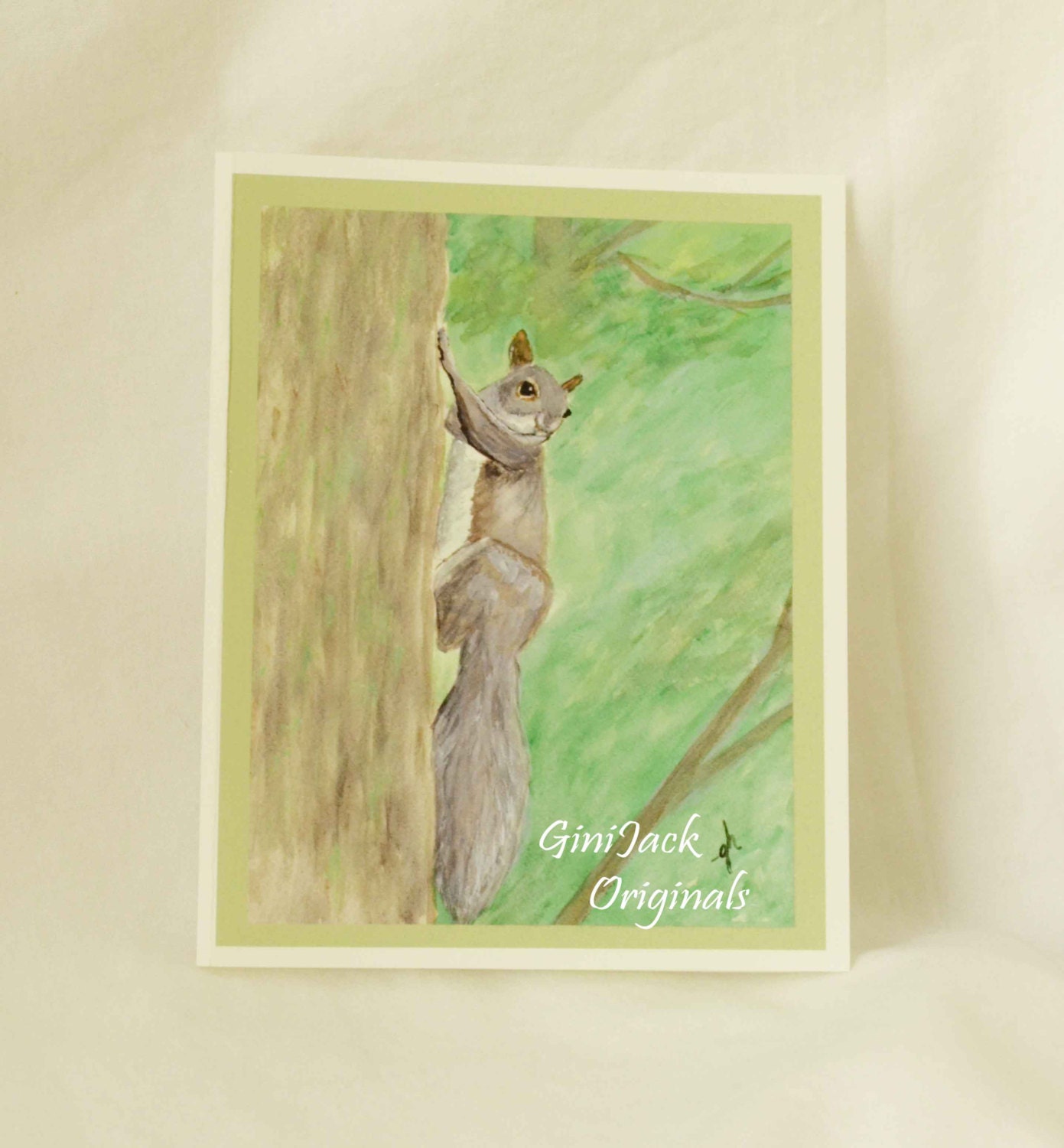 Original Art Blank Notecards Note Cards Squirrel Watercolor - Etsy