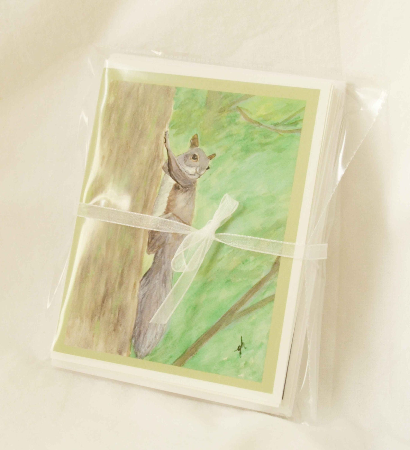 Original Art Blank Notecards Note Cards Squirrel Watercolor - Etsy
