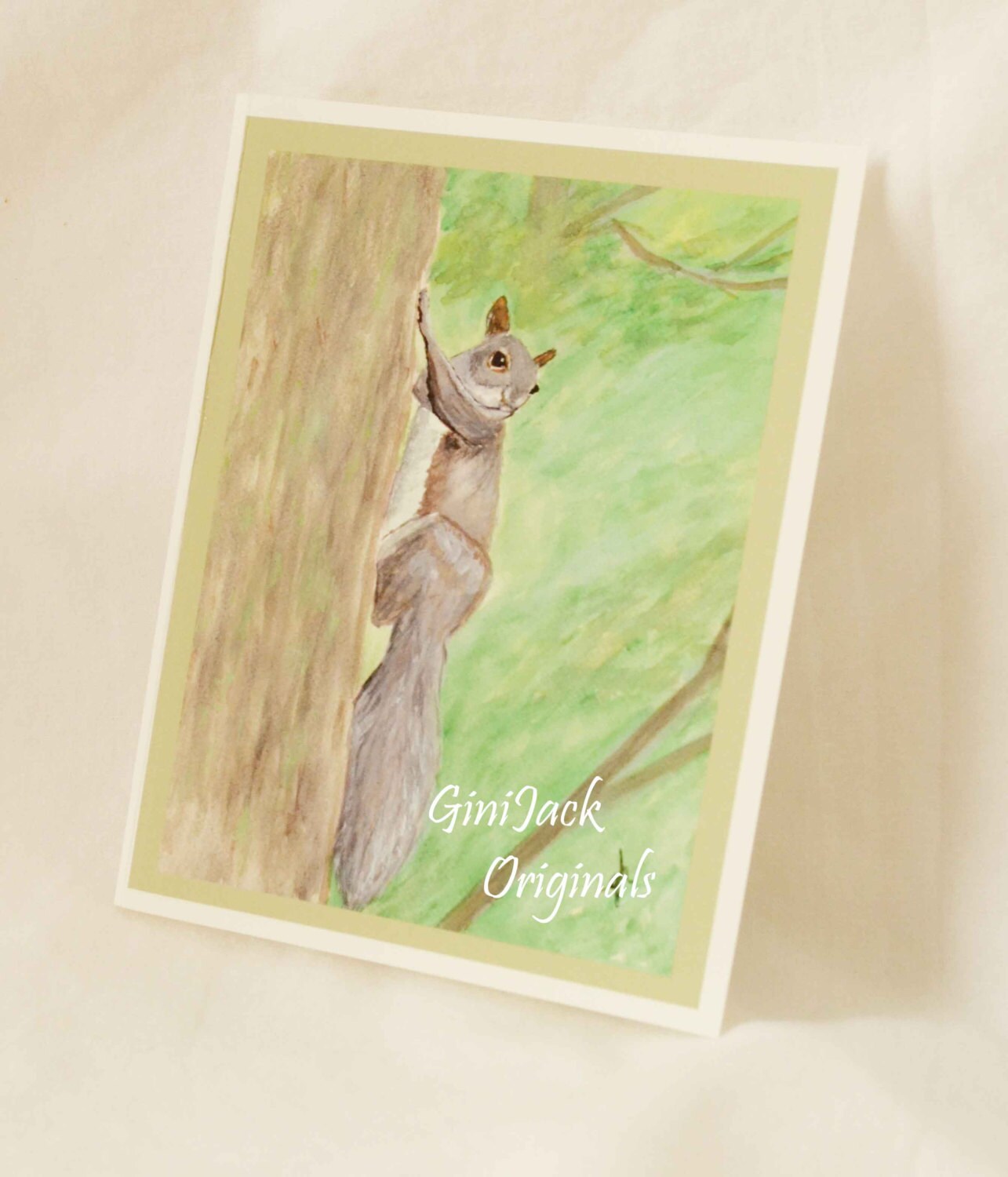 Original Art Blank Notecards Note Cards Squirrel Watercolor - Etsy