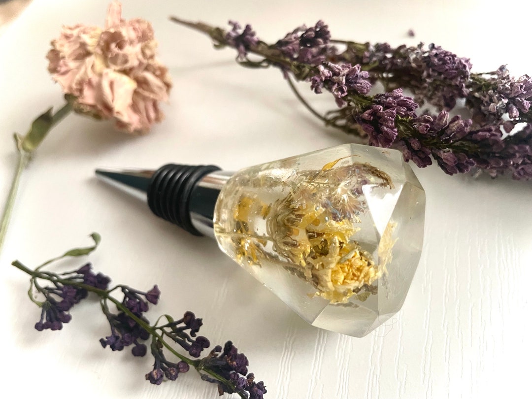SEASONAL Dried Flower Wine Stoppers Bottle Topper Handmade - Etsy