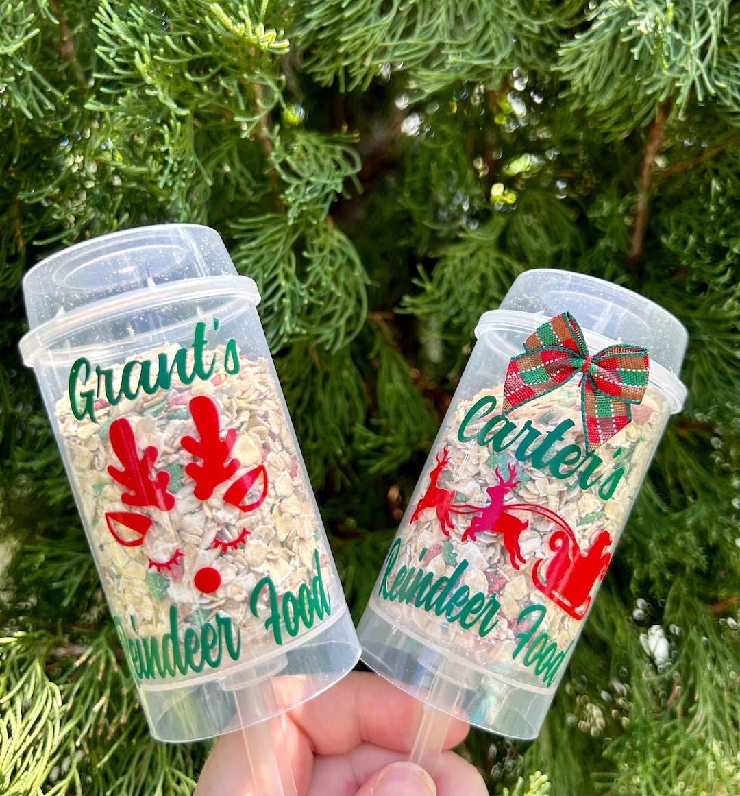 Magic Reindeer Food Poppers, Personalized Reindeer Food, Custom ...