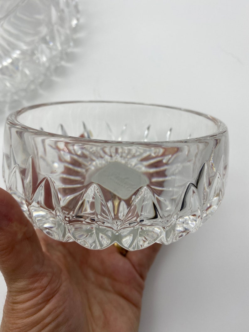 Gorham Althea Lead Crystal Bowl Crystal Diamond Pattern Bowl - Etsy