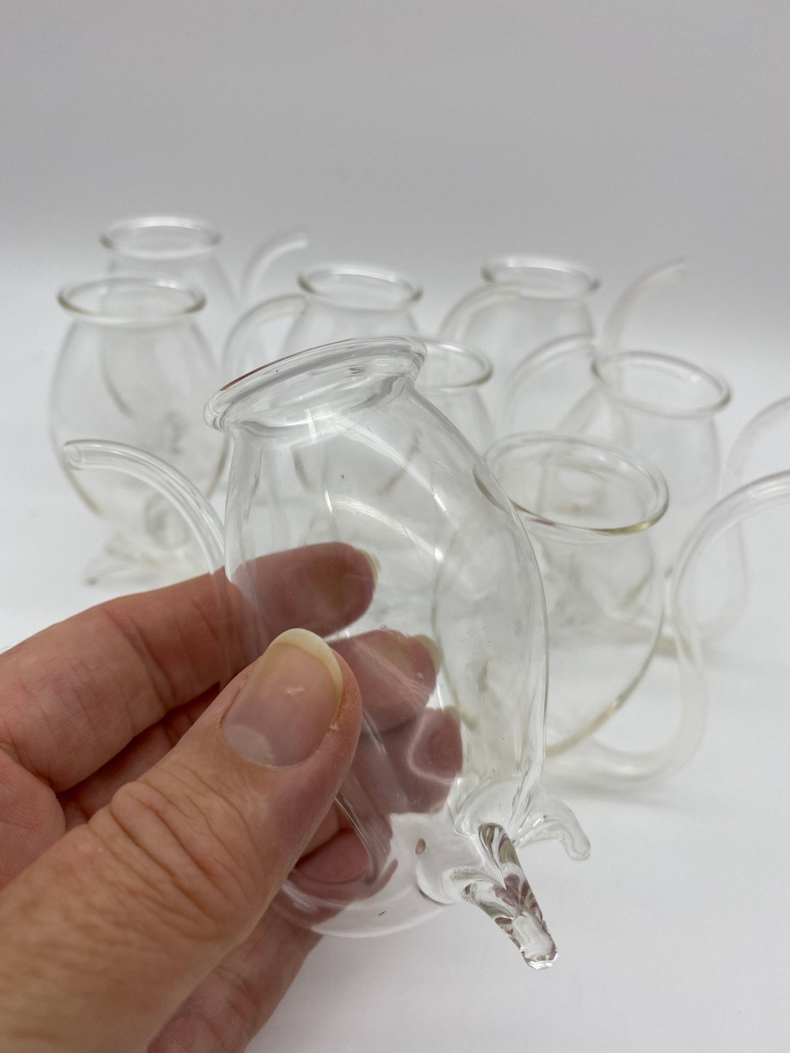 Blown Glass Port Sippers Australian Argyle Design Concepts Set of 8 ...
