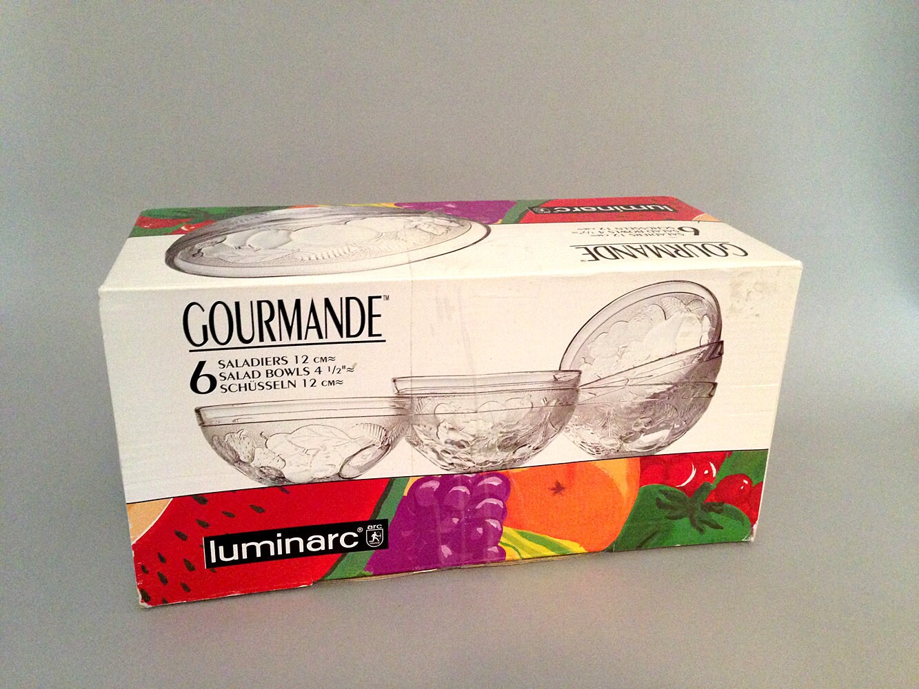 Luminarc Gourmande - Glass Salad Bowls - Original Packaging Set of 6 - Etsy
