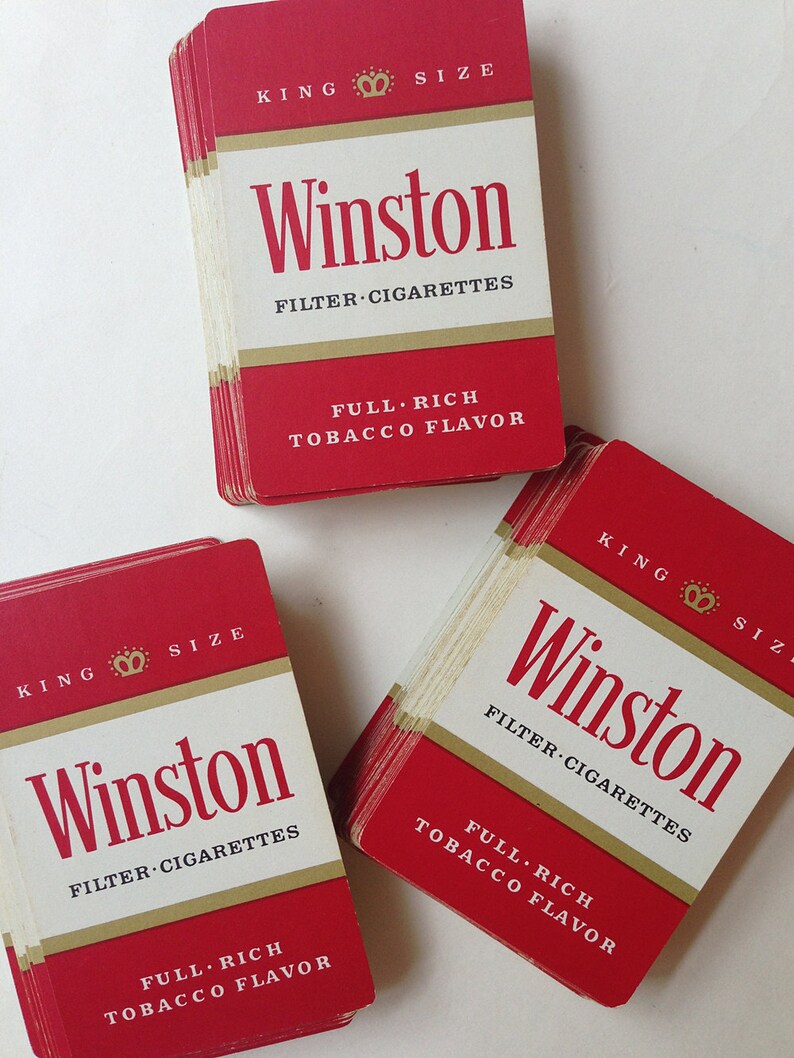 Winston Brand Cigarettes Playing Cards Three Sets Playing - Etsy