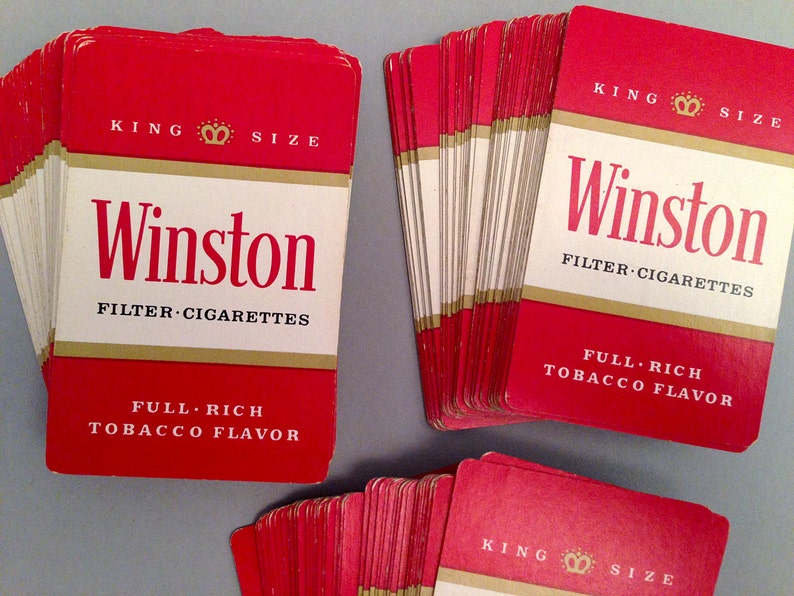 Winston Brand Cigarettes Playing Cards Three Sets Playing - Etsy